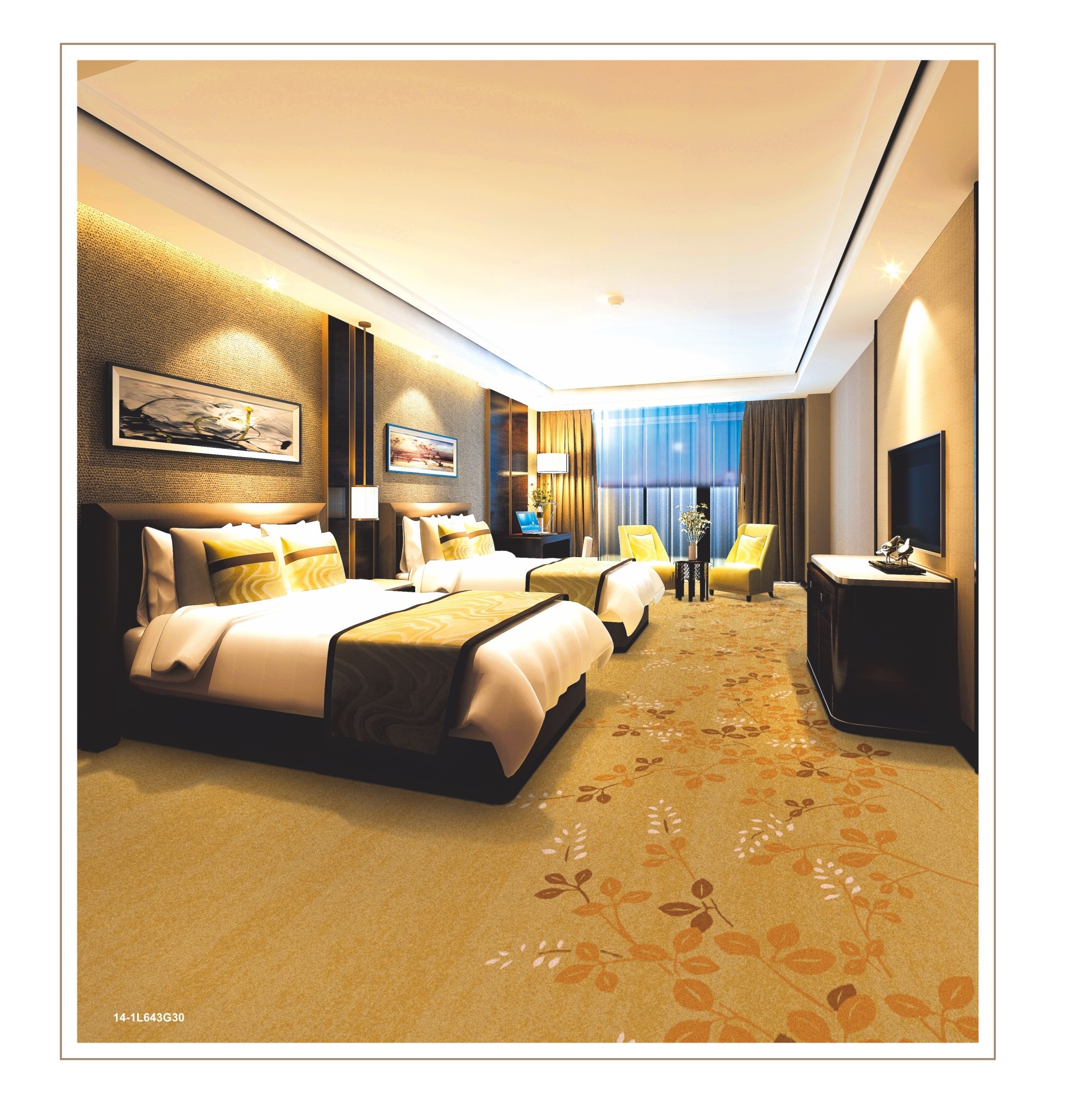 2D Custom Print Carpet Roll | Dresdendecor